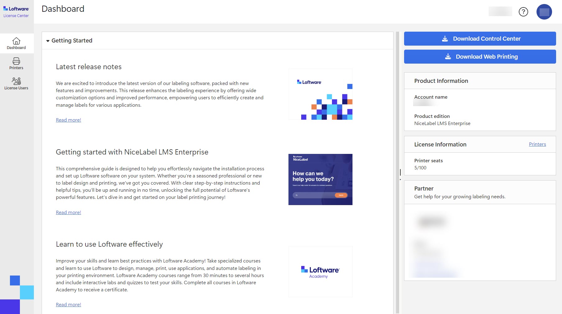 Activating NiceLabel LMS Pro/LMS Enterprise and signing in to License ...