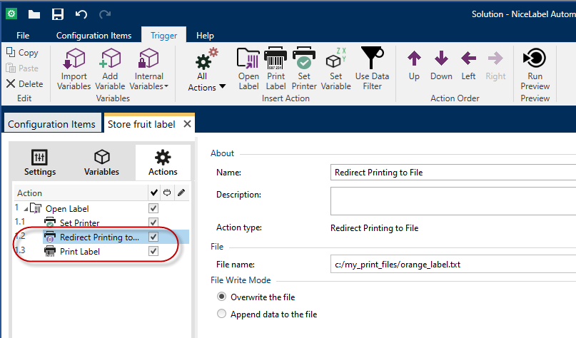 Generating and accessing print streams – NiceLabel Help Center