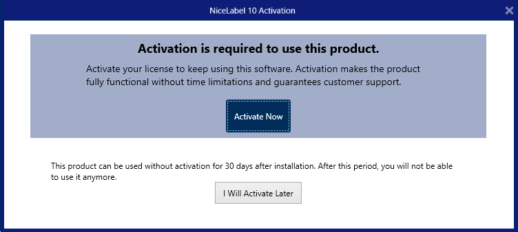 Setup with license key or hardware key – NiceLabel Help Center