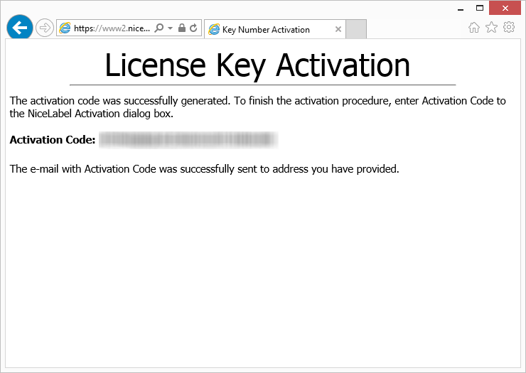 License key activation – NiceLabel Help Center