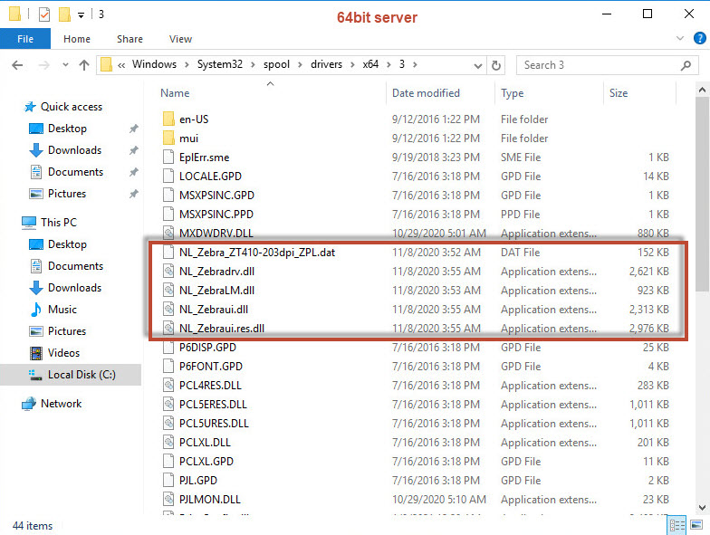 Upgrading drivers on servers – NiceLabel Help Center