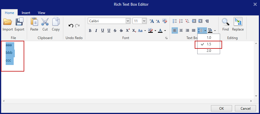 Decrease line spacing in Rich text box – NiceLabel Help Center